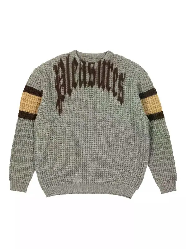 PLEASURES Heather Striped Knit Sweater