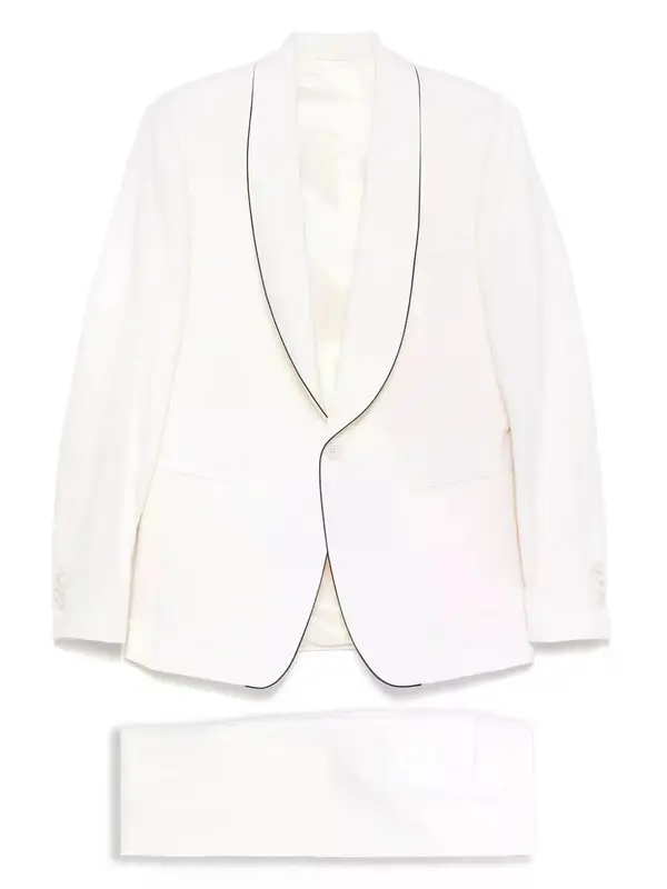 LARDINI Crepe Suit - Neutrals