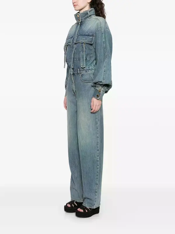 Zimmermann Neptune Cotton Denim Jumpsuit