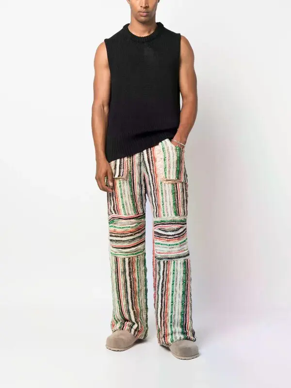 VITELLI Stripe-print Trousers