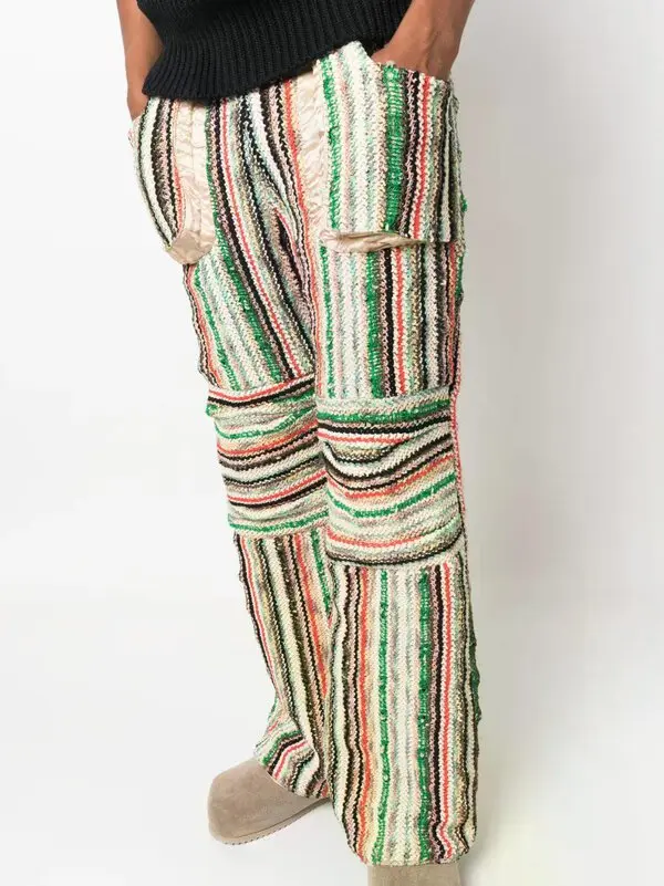 VITELLI Stripe-print Trousers