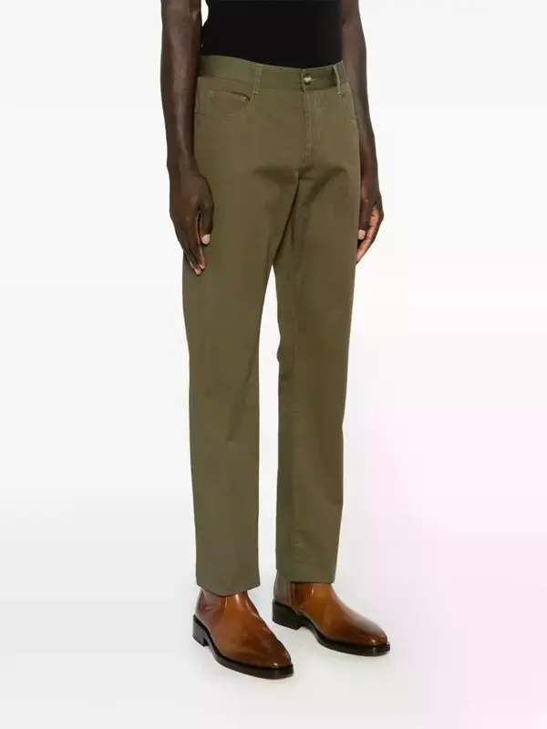 Saint Laurent Slim-cut Trousers - Green