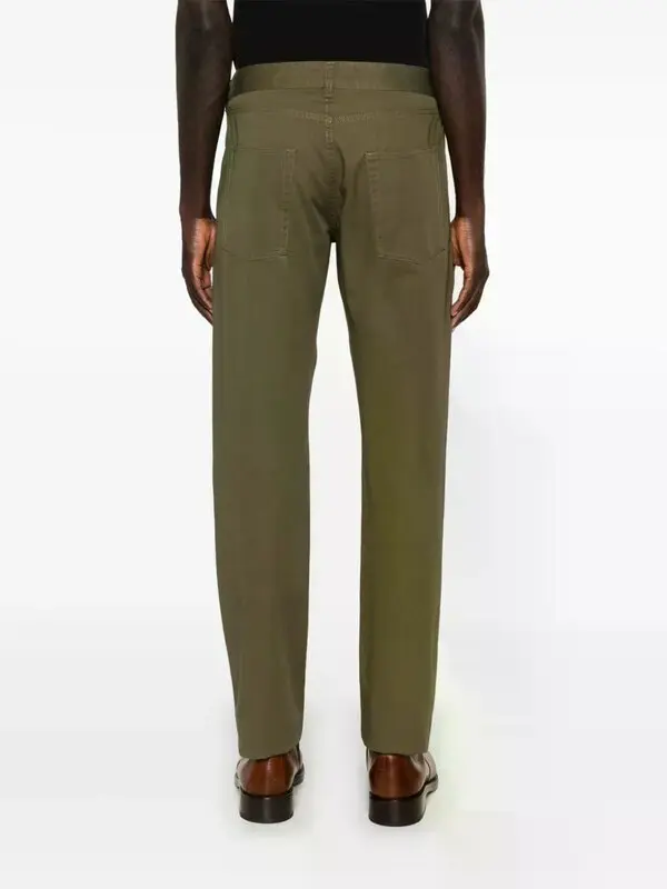 Saint Laurent Slim-cut Trousers - Green