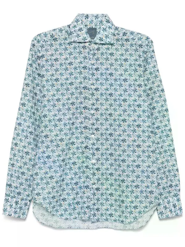BARBA NAPOLI Floral-print Shirt