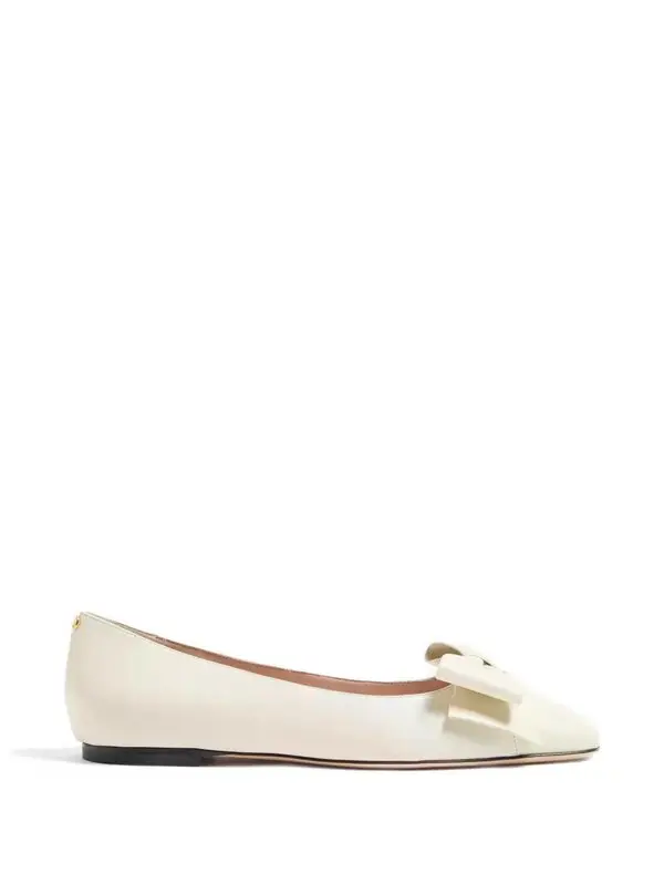 Valentino Garavani Kidskin Ballerina Flat With Bow Detail