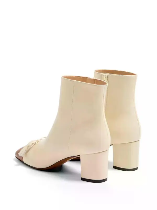 Valentino Garavani Kidskin Leather Ankle Boots - Neutrals