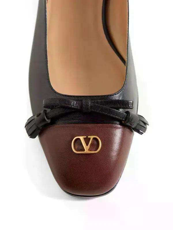 Valentino Garavani Kidskin Ballerina Flats - Black