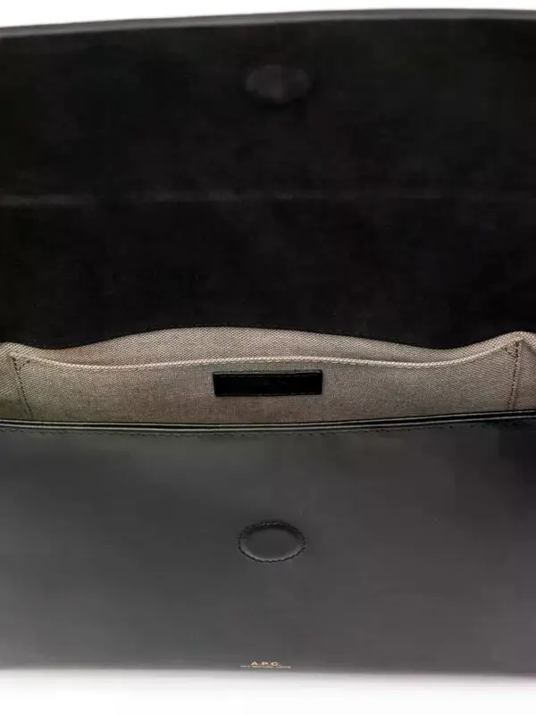 A.p.c. Virginie Leather Shoulder Bag - Black
