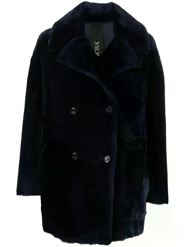 BLANCHA Double-breasted Shearling Jacket