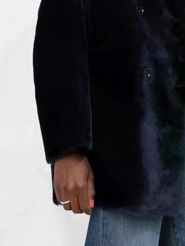 BLANCHA Double-breasted Shearling Jacket