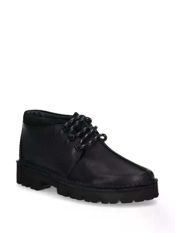 Clarks Trek Hike Derby Shoes - Black