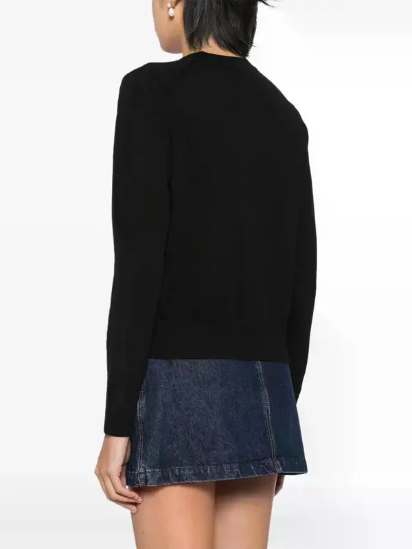 Maison Kitsuné Knitted Cardigan-coat - Black