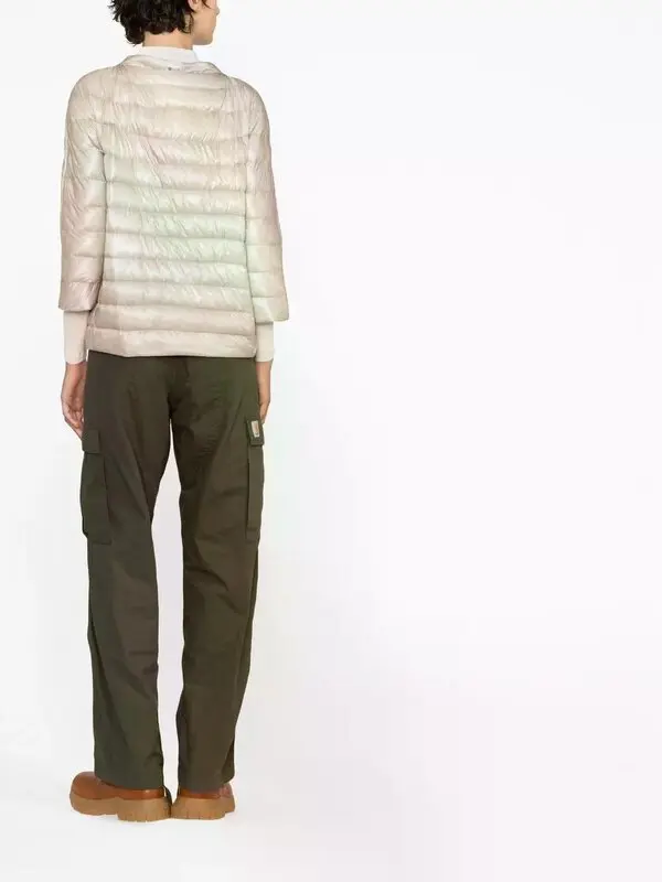 Herno Quilted Mock-neck Puffer Jacket - Neutrals