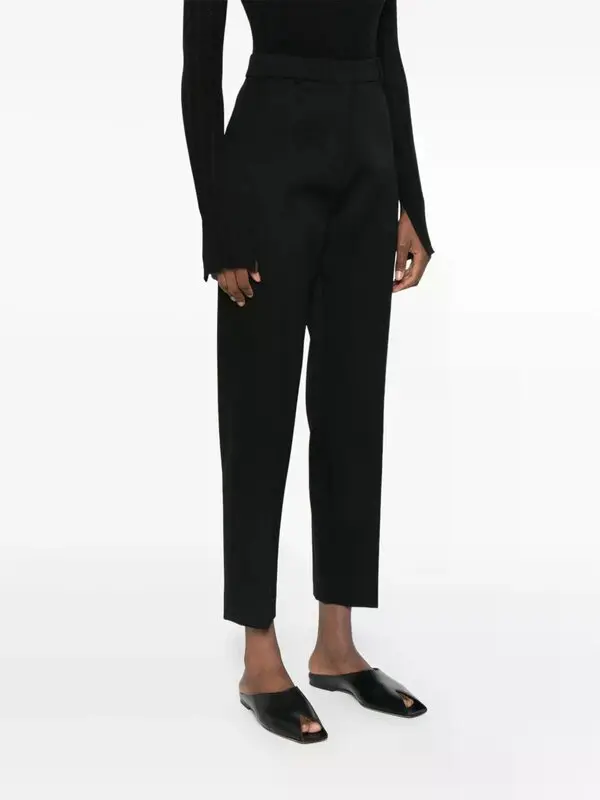 LANVIN Tailored Tapered Wool Twill Trousers