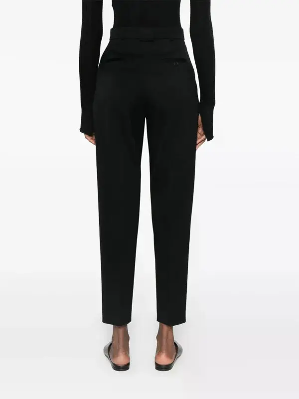 LANVIN Tailored Tapered Wool Twill Trousers