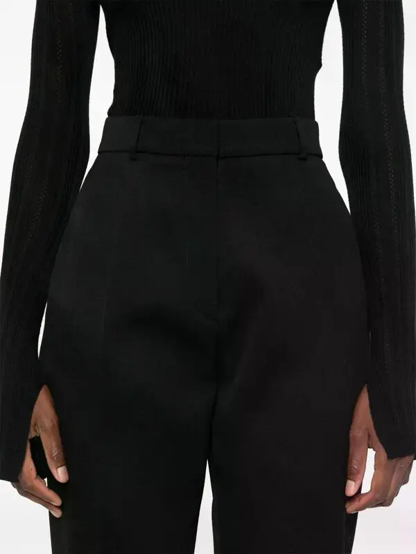 LANVIN Tailored Tapered Wool Twill Trousers