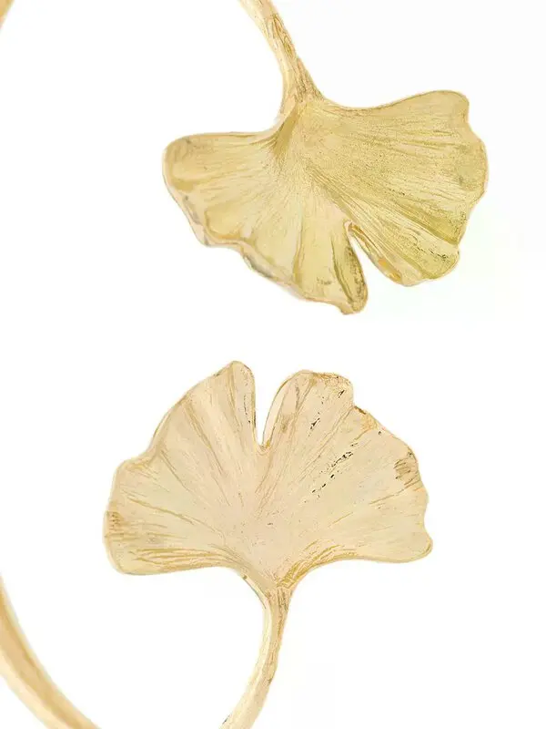 AURÉLIE BIDERMANN 18kt Yellow Ginkgo Cuff