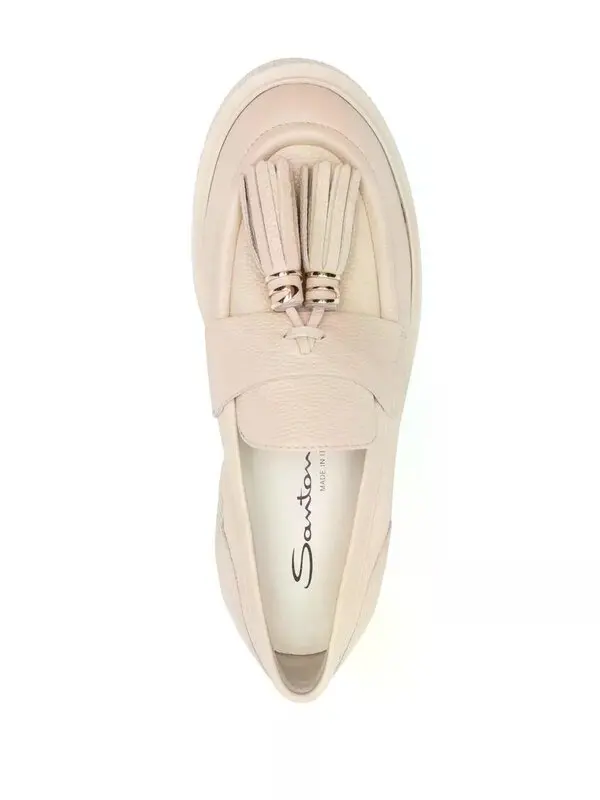 Santoni Chunky Leather Loafers