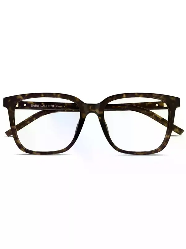Saint Laurent Tortoiseshell-effect Square Glasses