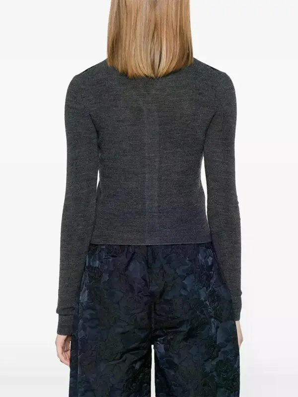 GANNI Argyle-knit Cardigan