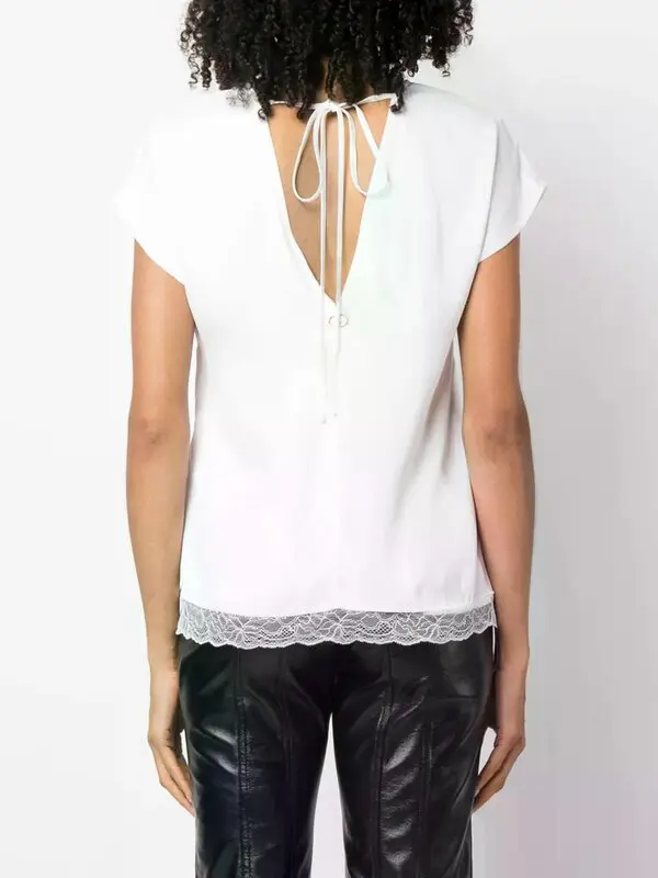 TWINSET V-back Short-sleeved Blouse