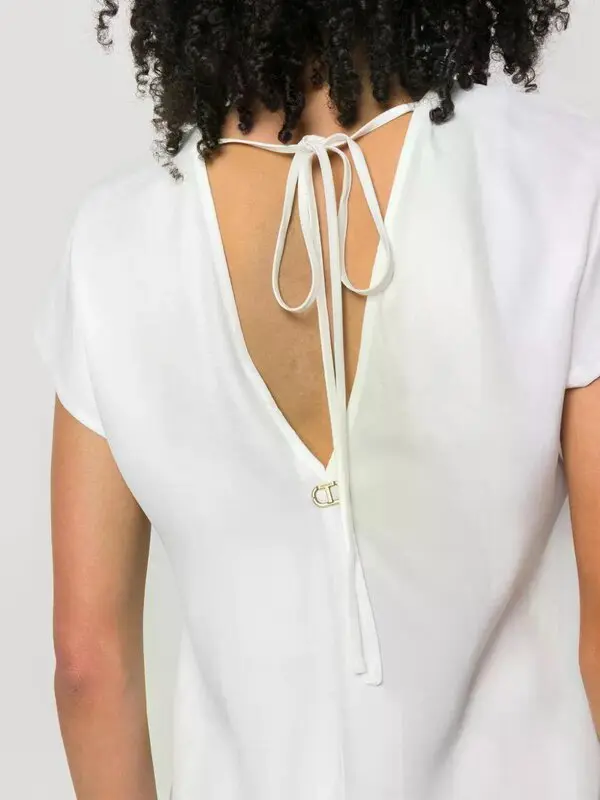 TWINSET V-back Short-sleeved Blouse