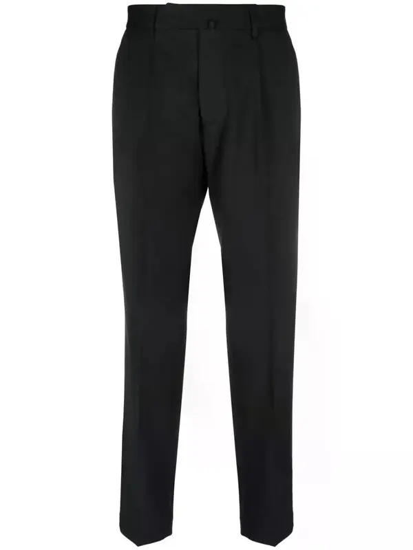 DELL'OGLIO Pleated Tapered Trousers