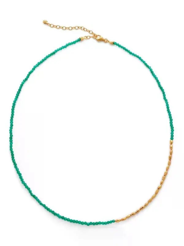 Monica Vinader Mini Nugget Beaded Necklace - Gold