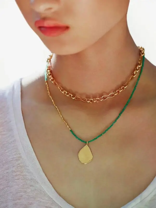 Monica Vinader Mini Nugget Beaded Necklace