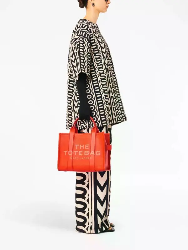 Marc Jacobs The Leather Medium Tote Bag - Orange