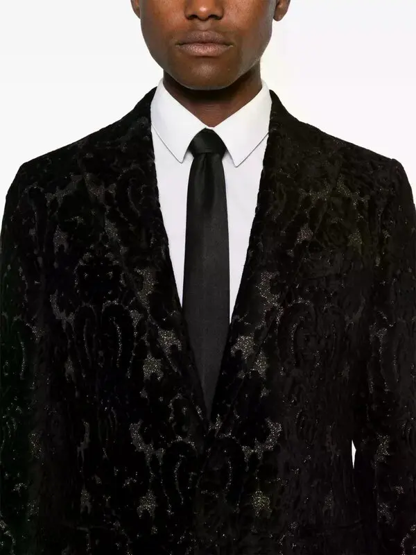 Etro Devoré-effect Single-breasted Blazer