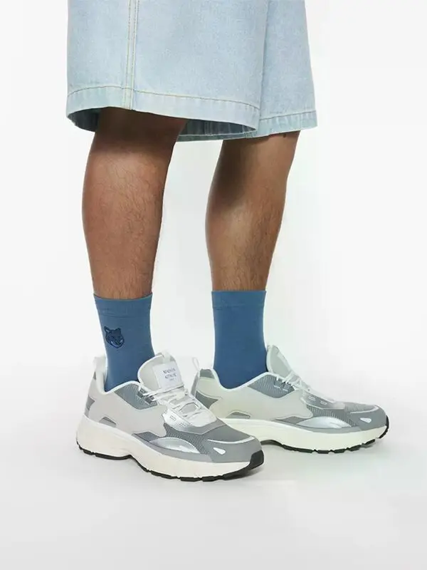 Maison Kitsuné Fox Head Socks - Blue