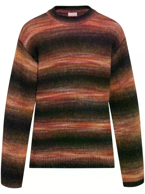 Kenzo Striped Alpaca Wool-blend Jumper