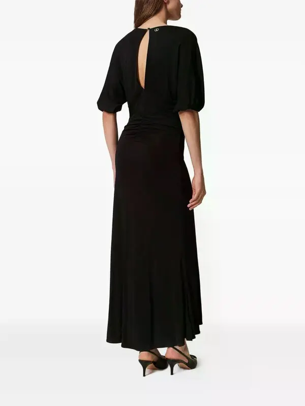 TWINSET Puff-sleeve Midi Dress