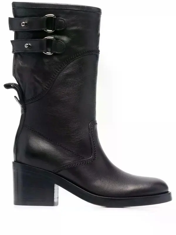 BUTTERO® Buckled Leather Boots