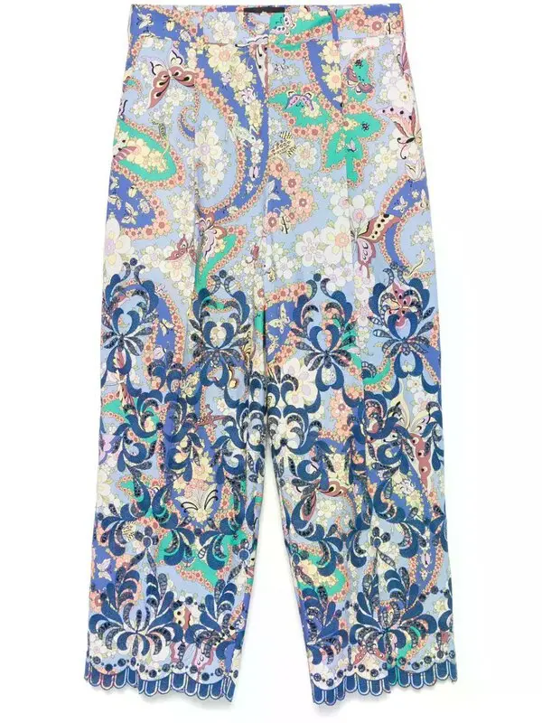 Etro Floral-print Trousers