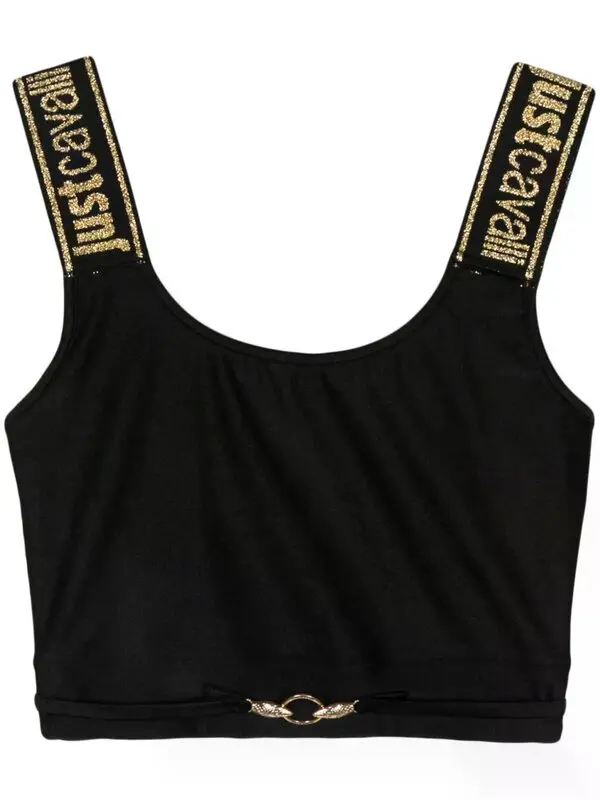 Just Cavalli Logo-plaque Cropped Top