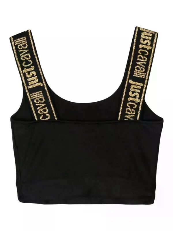 Just Cavalli Logo-plaque Cropped Top