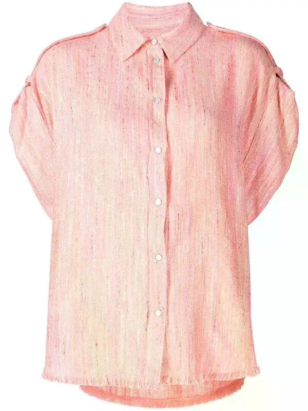 IRO PARIS Button-up Tweed Shirt