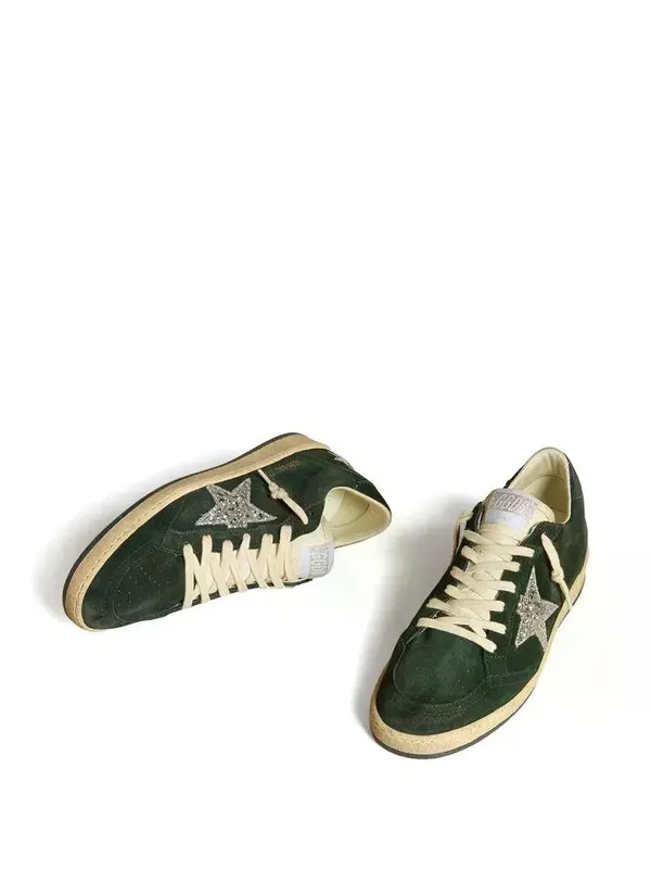GOLDEN GOOSE Ball Star Suede Sneakers - Green