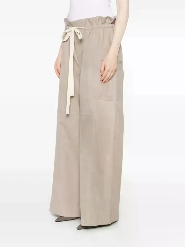 Plan C Panama Trousers - Brown