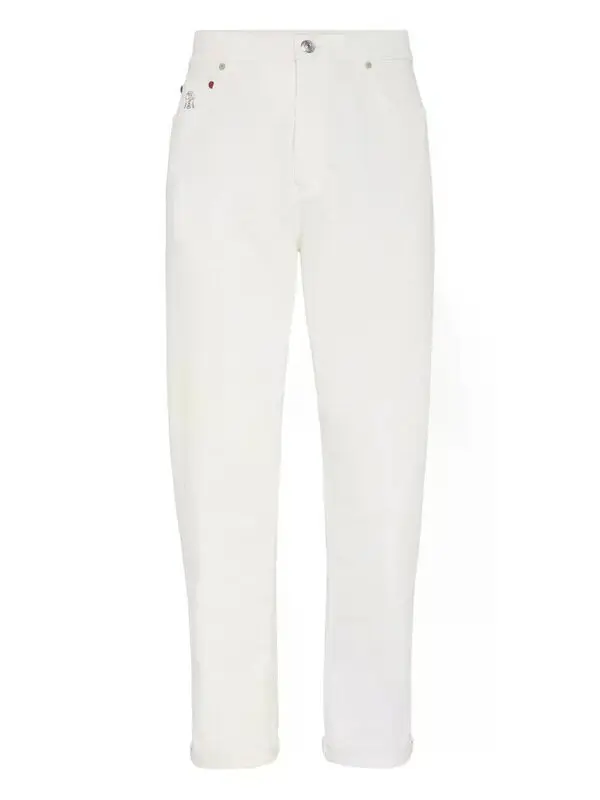 Brunello Cucinelli Cotton Jeans - White