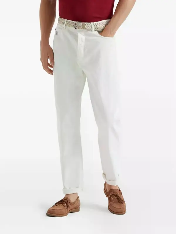 Brunello Cucinelli Cotton Jeans - White
