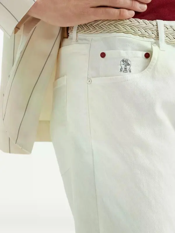 Brunello Cucinelli Cotton Jeans - White