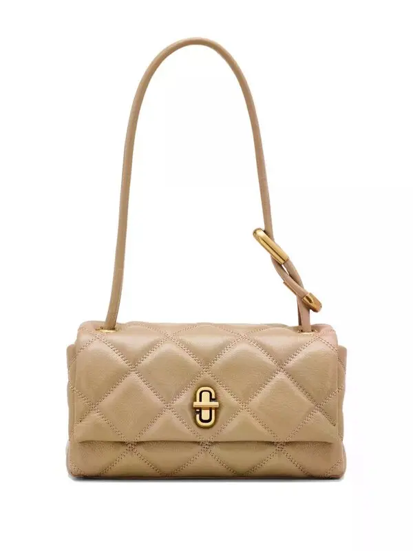Marc Jacobs Quilted Leather Mini Dual Shoulder Bag - Neutrals