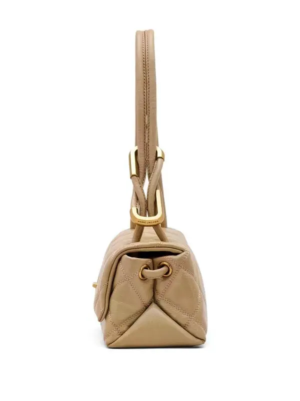 Marc Jacobs Quilted Leather Mini Dual Shoulder Bag - Neutrals