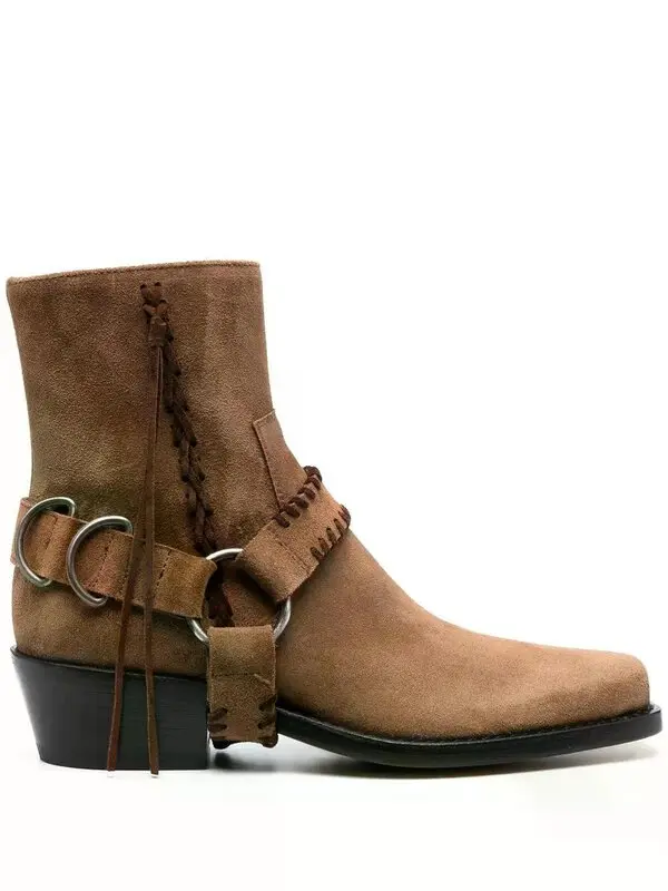 BUTTERO® Suede Ankle Boots - Brown