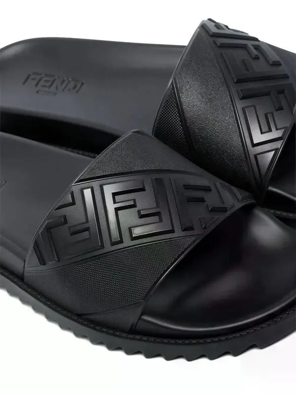 Fendi Ff-embossed Slides