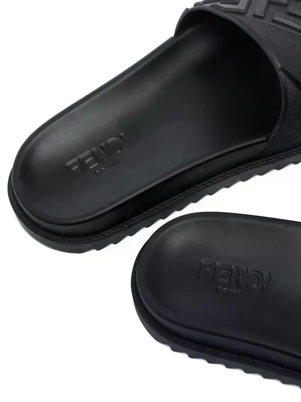 Fendi Ff-embossed Slides