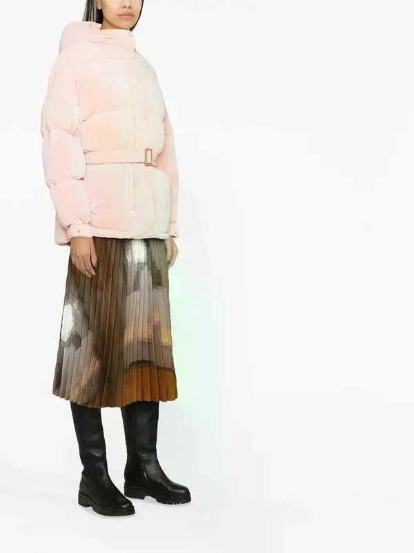 IENKI IENKI Belted Puffer Jacket - Pink